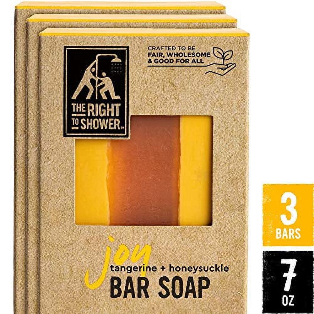 The Right To Shower Joy Bar Soap, Fresh Smell, Good Natural, 7 oz, Pack ...