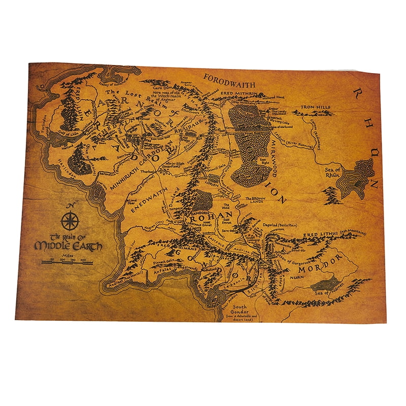 Middle Earth Map High Resolution