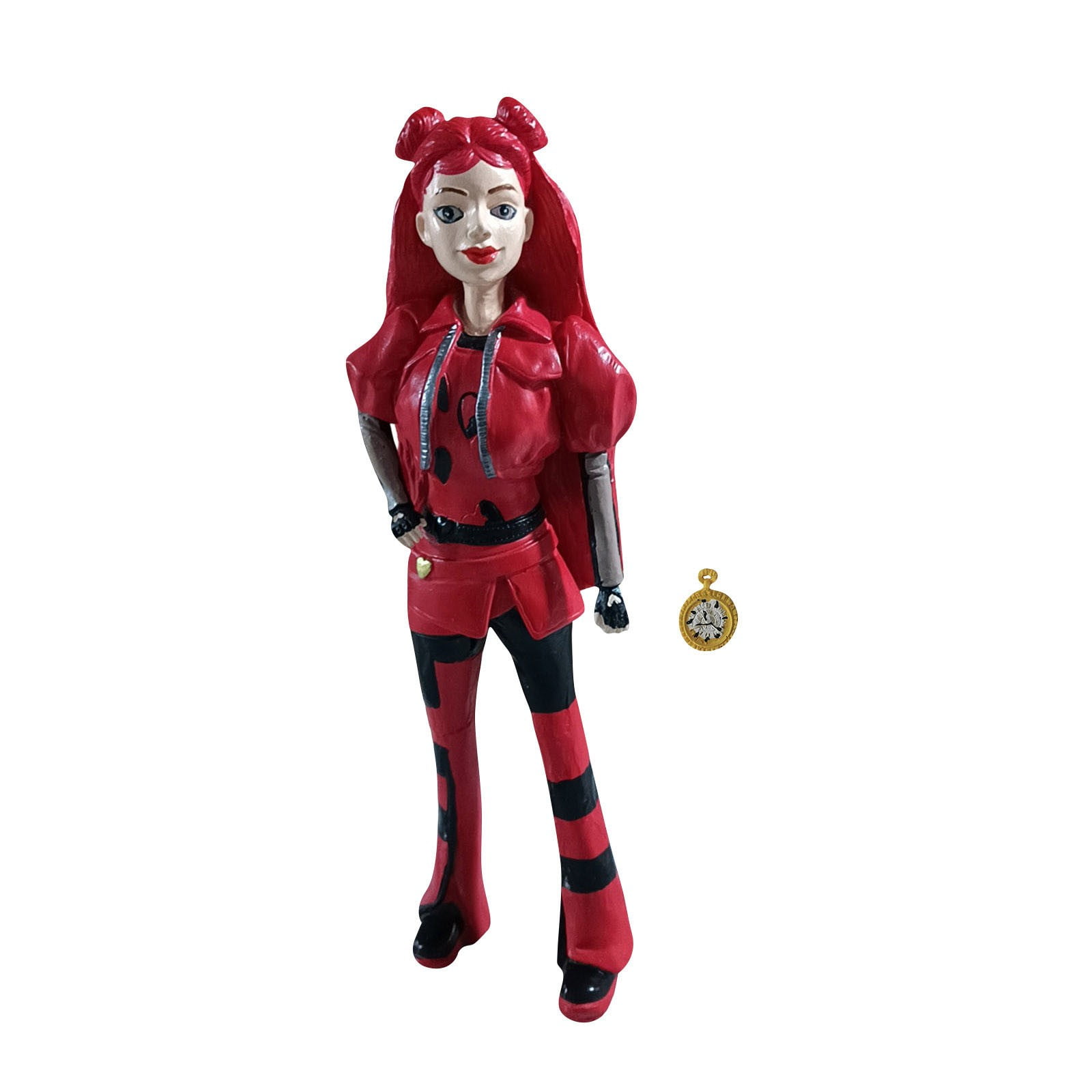The Rise of Red 2024 Holiday Doll, Red Long Hair Wearing Red Fashion Jacket Princess Descendants ...