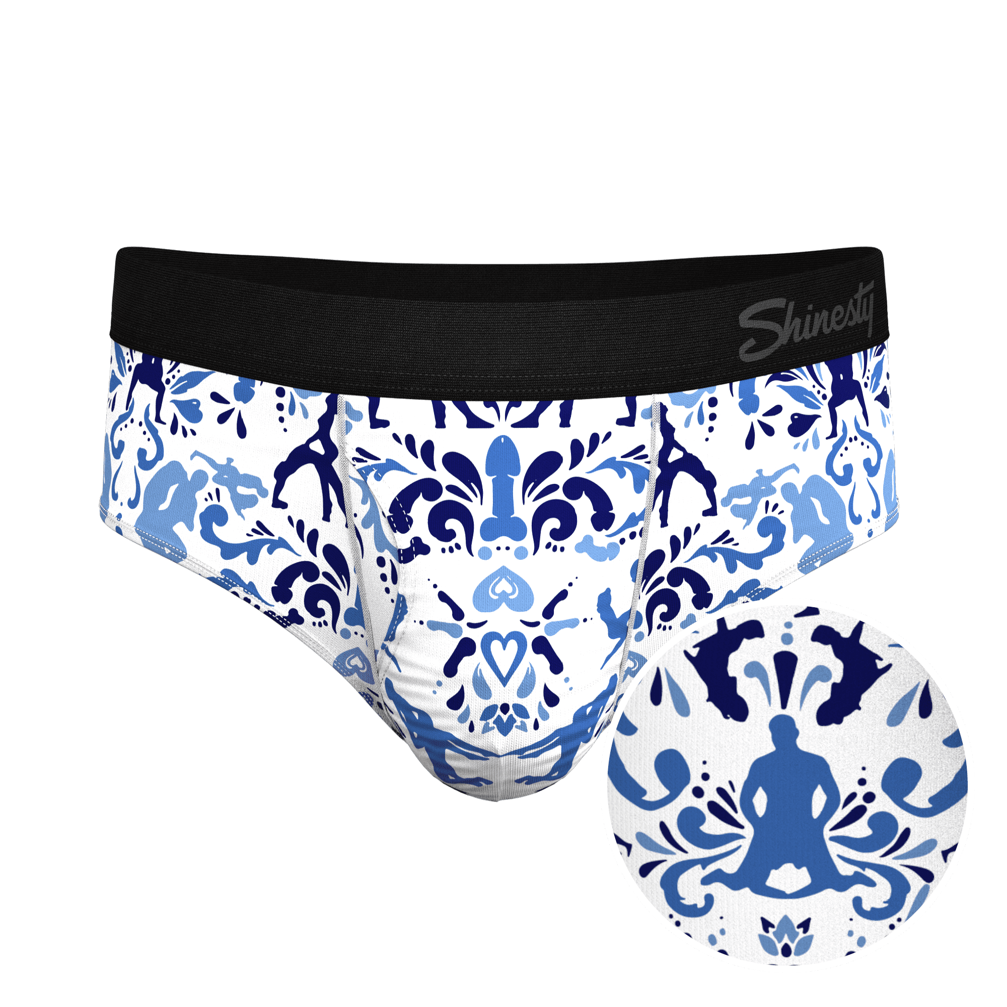 The Risqué Rorschach - Shinesty Blue Willow Ball Hammock Pouch ...