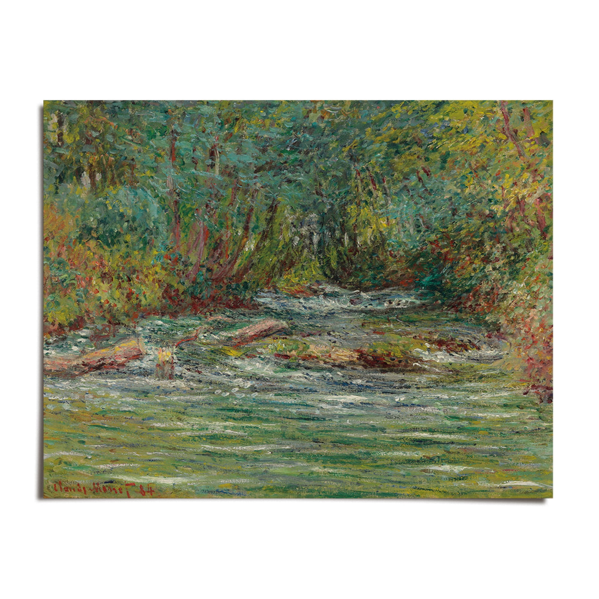 The River Epte at Giverny in Summer - Claude Monet - 8x12 - Wall Art ...
