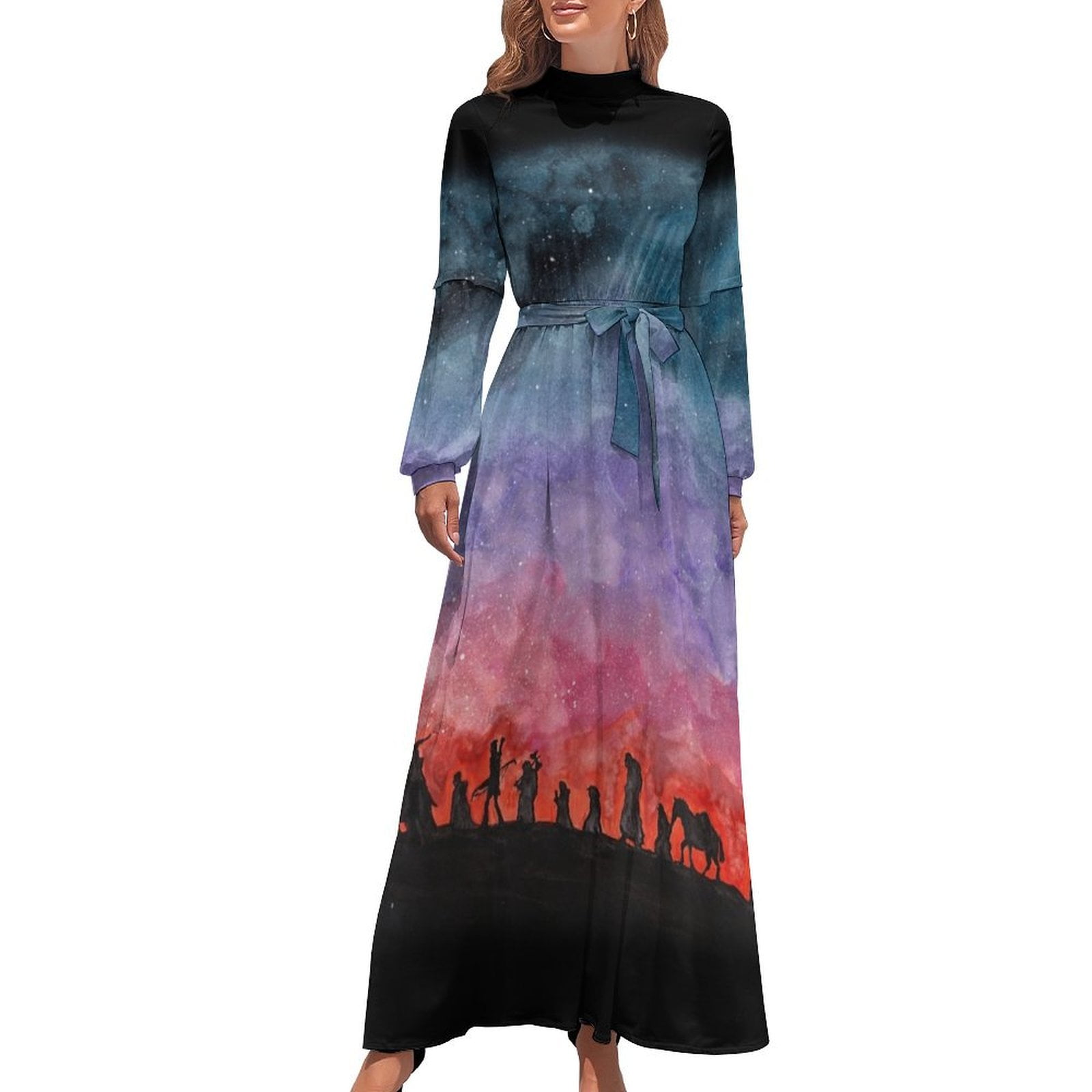 The Road Goes Ever Onward Long Dress birthday dresses for women elegant guest wedding dress ...