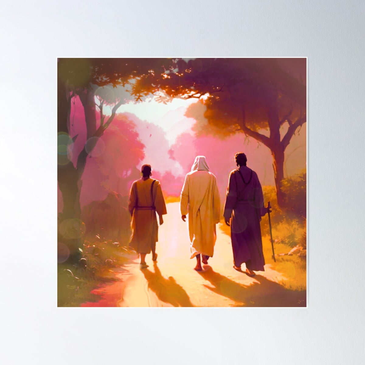 The Road To Emmaus Poster Wall Art, Modern Wall Decor For Living Room ...