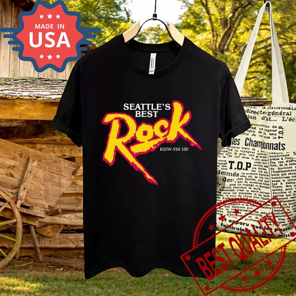 The Rock 99.9 Fm Kisw Seattle'S Best Kisw Fm 100 Radio T-Shirt KV4321 ...