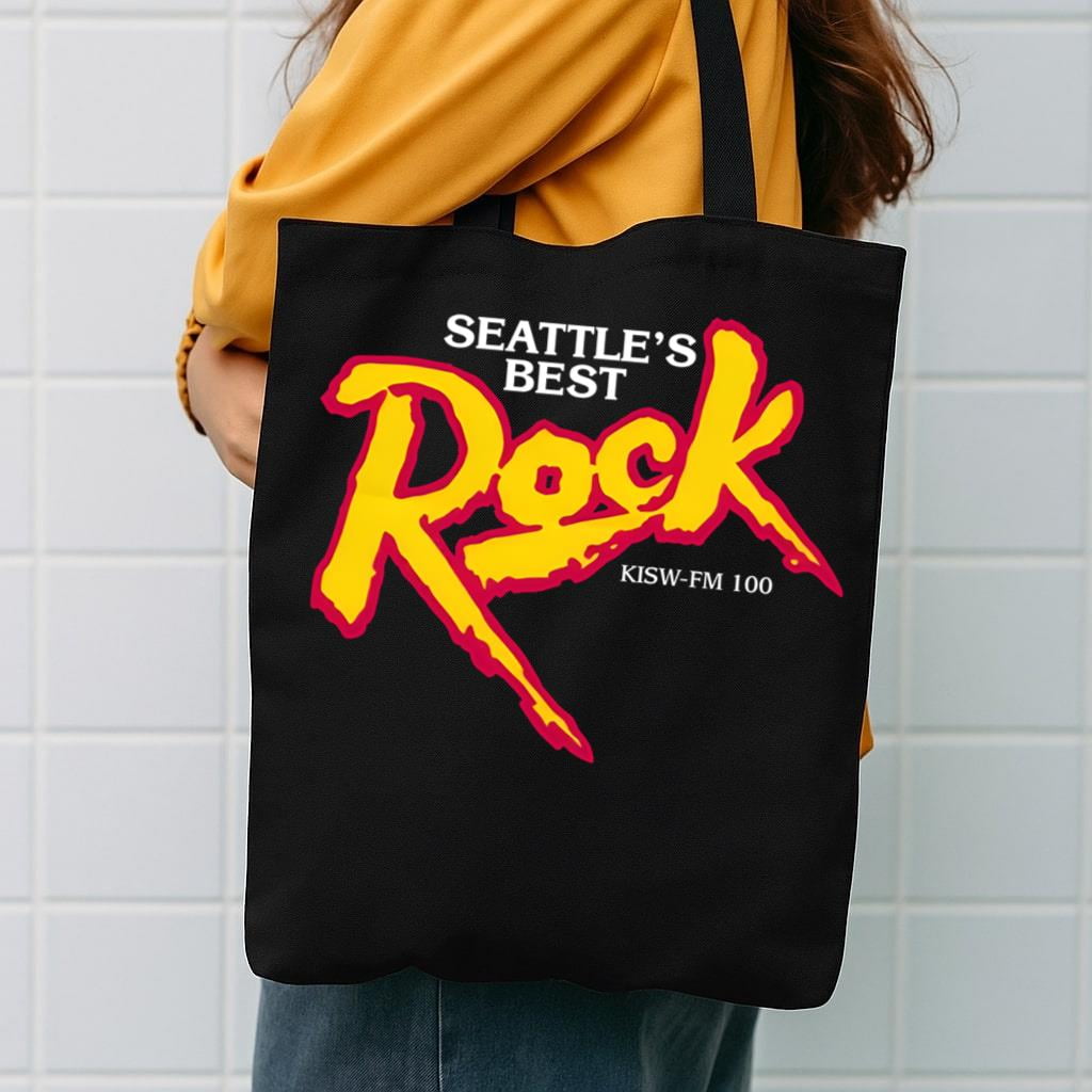 The Rock 99.9 Fm Kisw Seattle'S Best Kisw Fm 100 Radio Tote Bag KV4321 ...