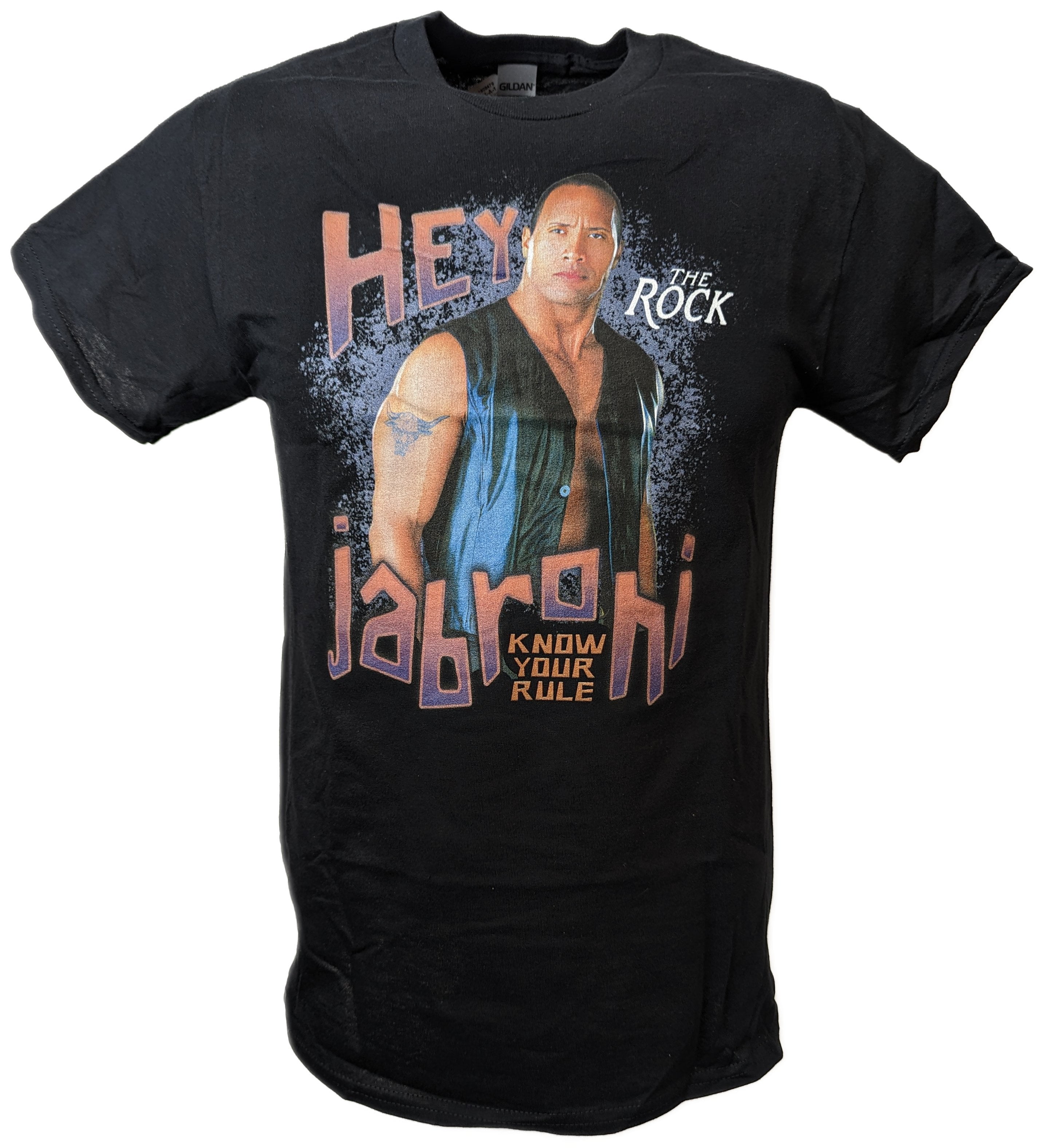 The Rock Know Your Role Jabroni WWE Mens Black T-shirt - Walmart.com