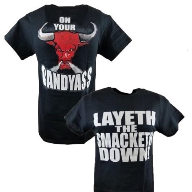 The Rock Layeth the Smacketh Down on Your Candyass Mens Black T-shirt ...
