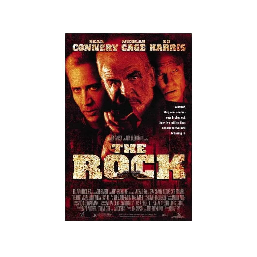 The Rock Movie Nicolas Cage Sean Connery Ed Harris Film Wall Art Print ...