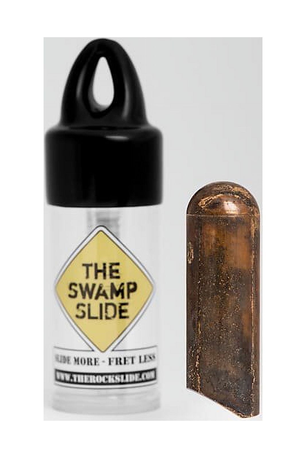 The Rock Slide Guitar Slide Aged Brass Swamp Slide Round Tip Medium ...