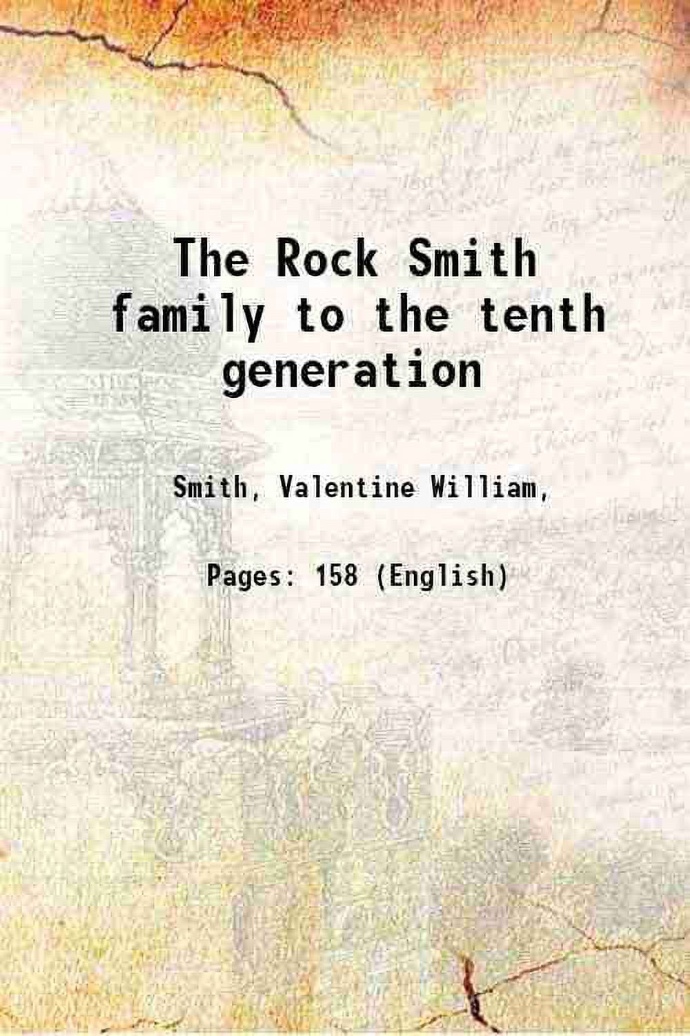 The Rock Smith family to the tenth generation 1937 - Walmart.com