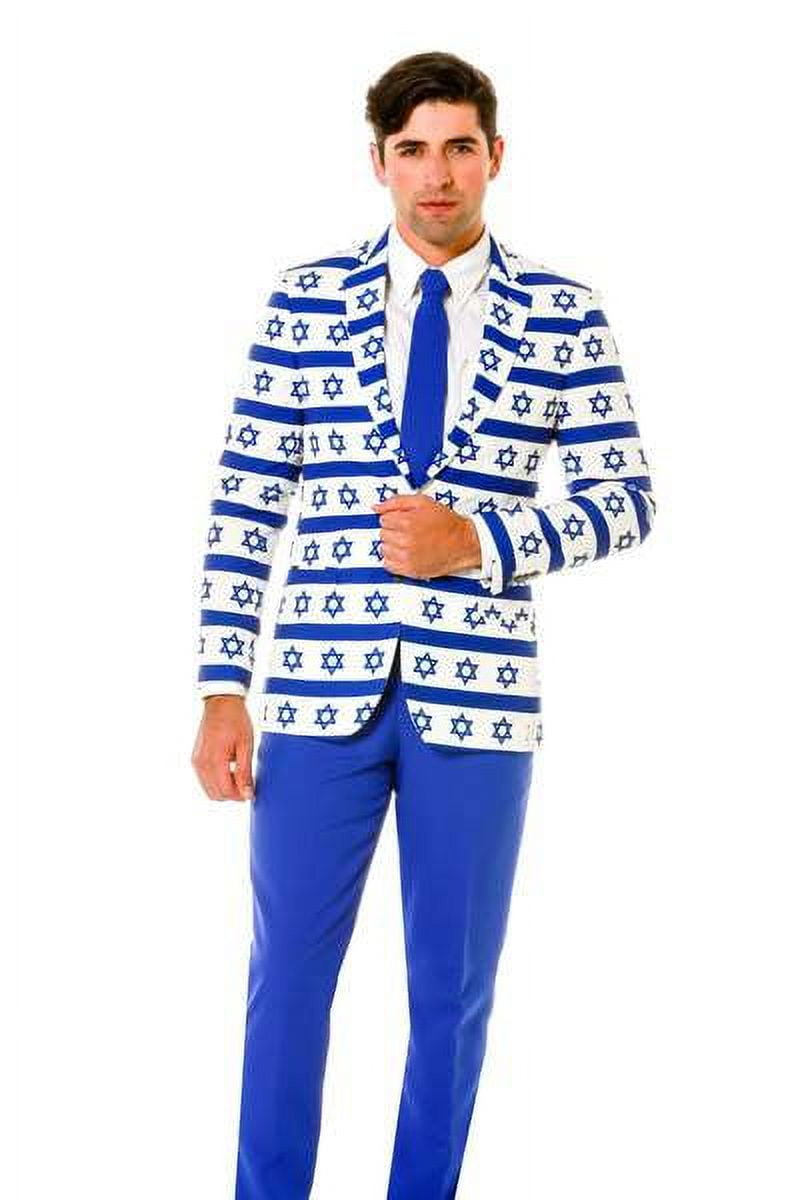 The Rock Star Of David - Shinesty Hanukkah Sweater Suit US Jacket 36 ...