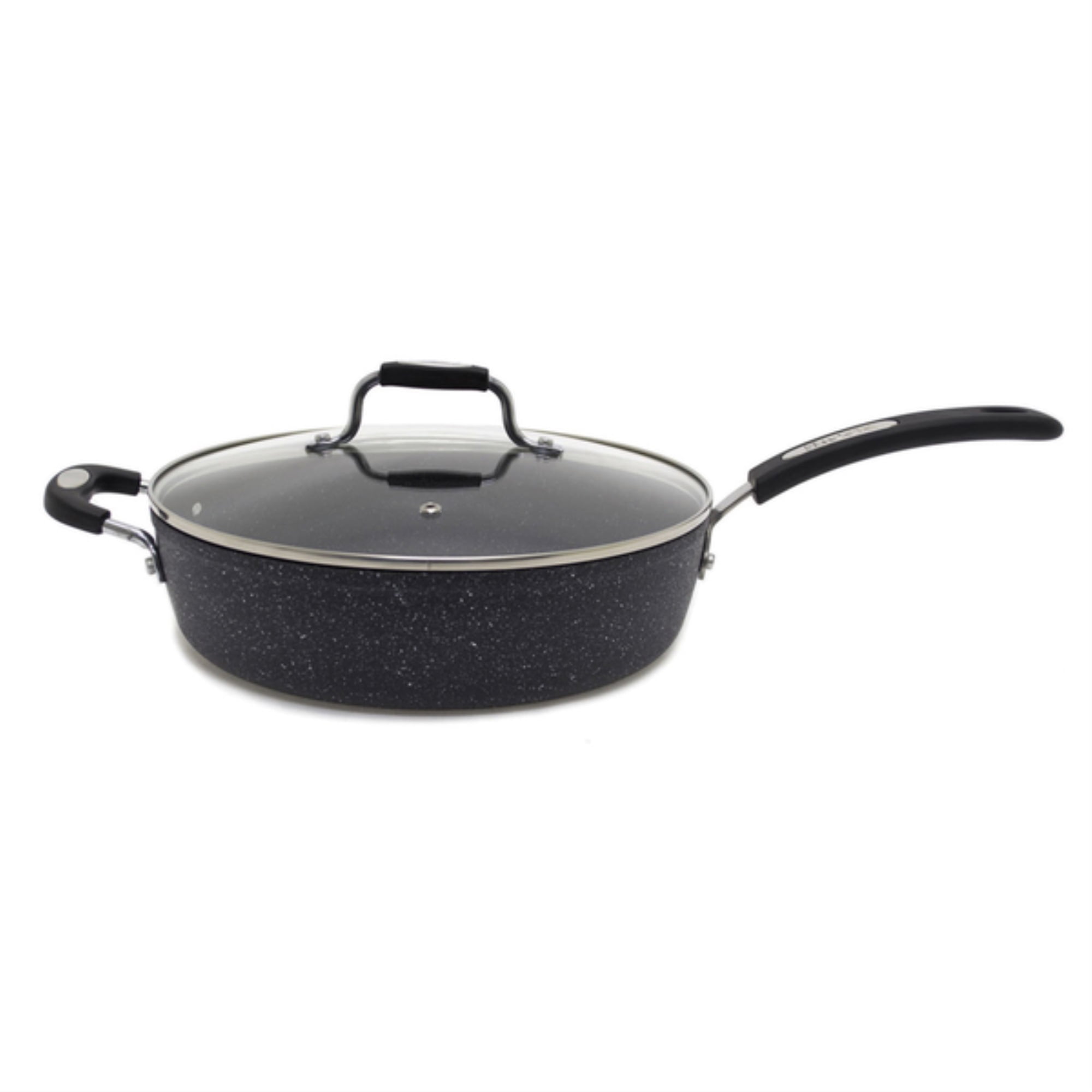 The Rock by Starfrit 030907-004-0000 12 in Deep Fry Pan with Lid and ...