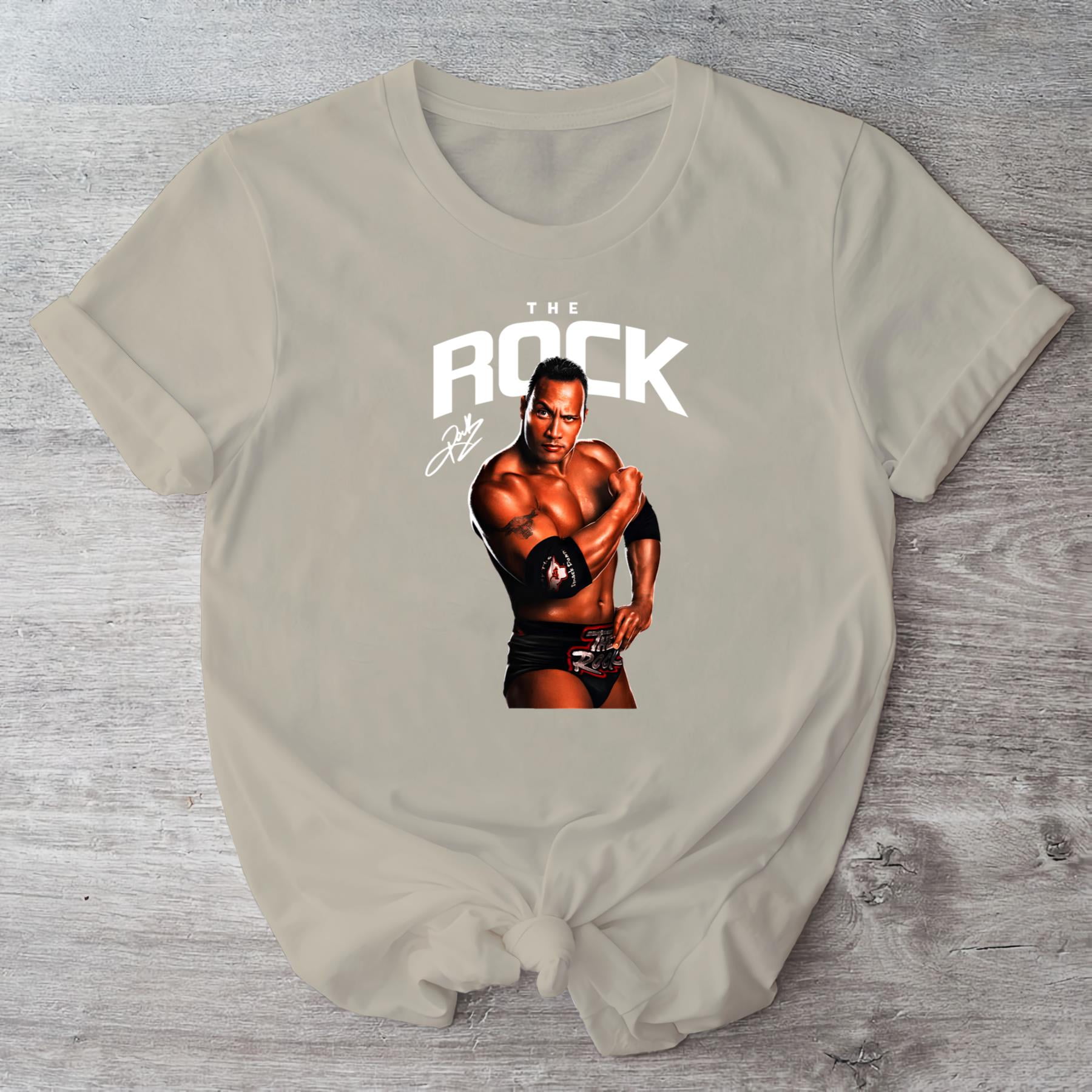 The Rock t-shirt, Dwayne Johnson The Rock Vintage Tee, WWE The Rock merchandise, WWE Medium ...