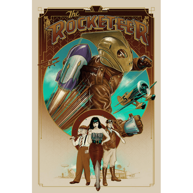 The Rocketeer 1991 Poster 24x36 - Action Adventure Superhero Film Retro ...