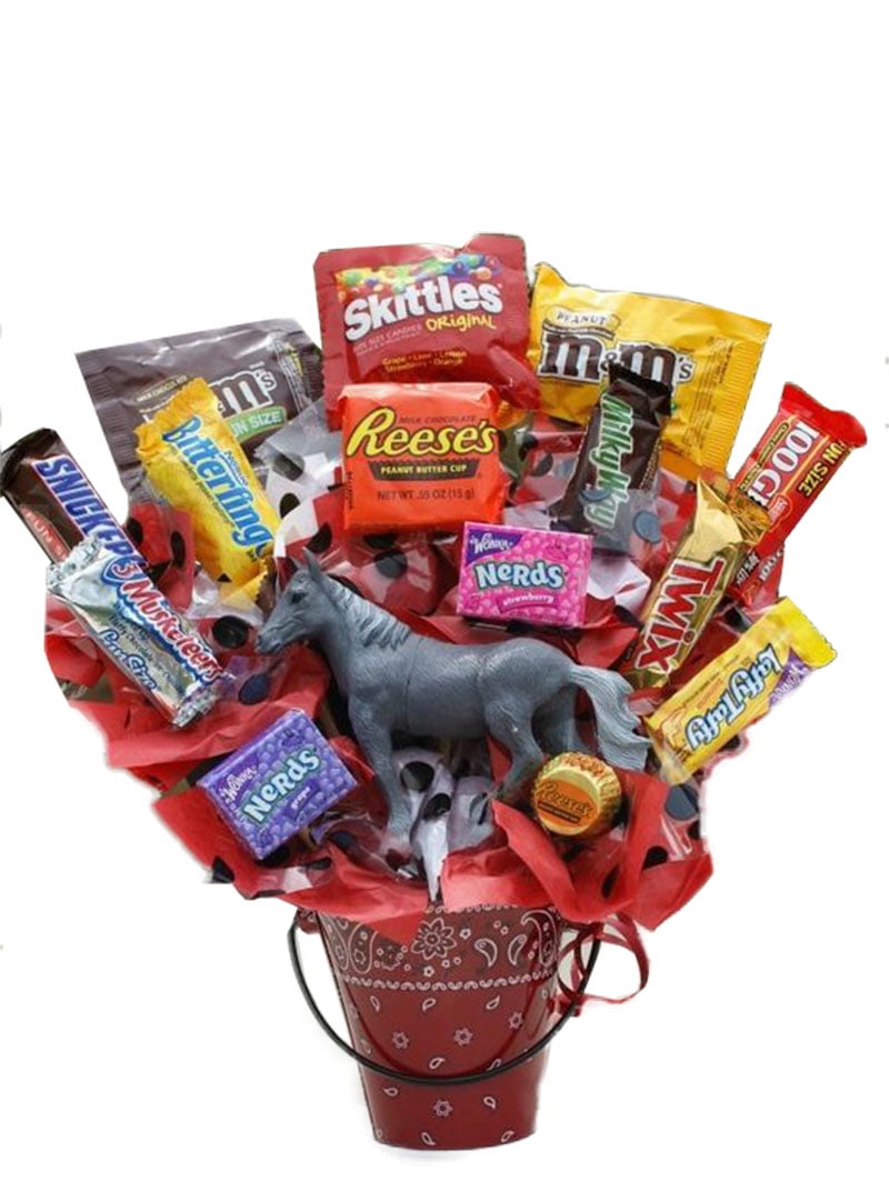 Rodeo Cowboy Assorted Treat Gift Basket - Perfect for Giving Present ...