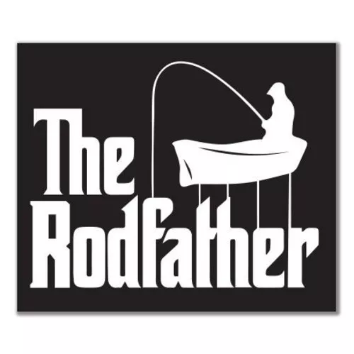 The Rodfather Black Sticker Phone Decal Water Bottle Stickers Car ...