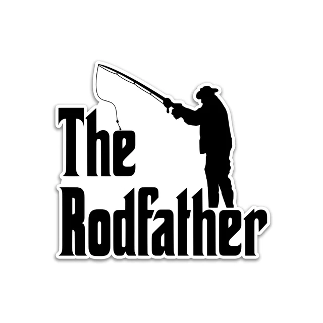 The Rodfather Sticker, Phone Decal Water Bottle Stickers Car Decals ...