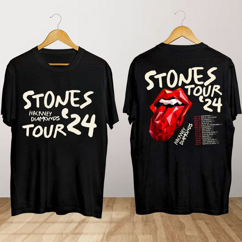 The Rolling Stones Hackney Diamonds Tour 2024 T Shirt, The Rolling ...