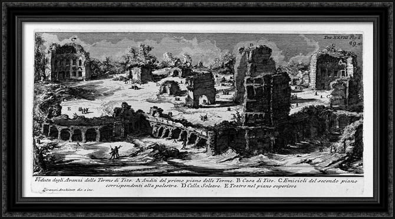 The Roman antiquities, t. 1, Plate XXVIII. "Baths of Titus" (really the ...