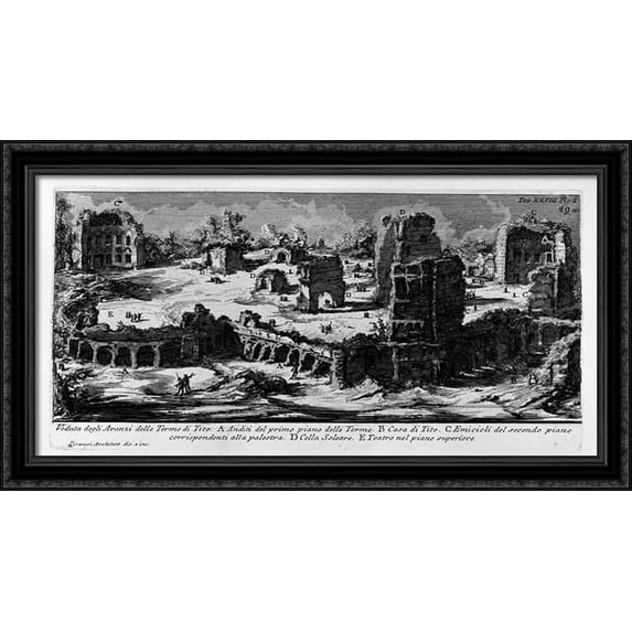 The Roman antiquities, t. 1, Plate XXVIII. "Baths of Titus" (really the ...