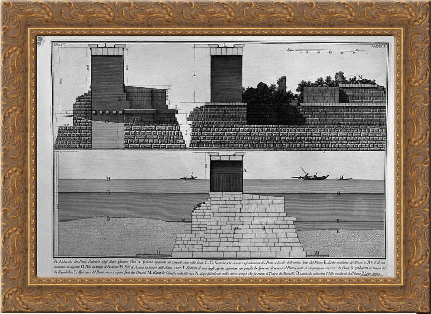 The Roman antiquities, t. 4, Plate XX. Cutaway view of the Bridge of ...