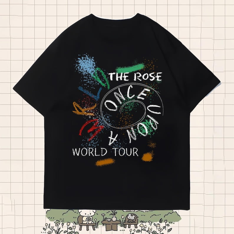 The Rose Once Upon A WRLD Tour 2025 Merch, Retro WRLD Album-Inspired ...