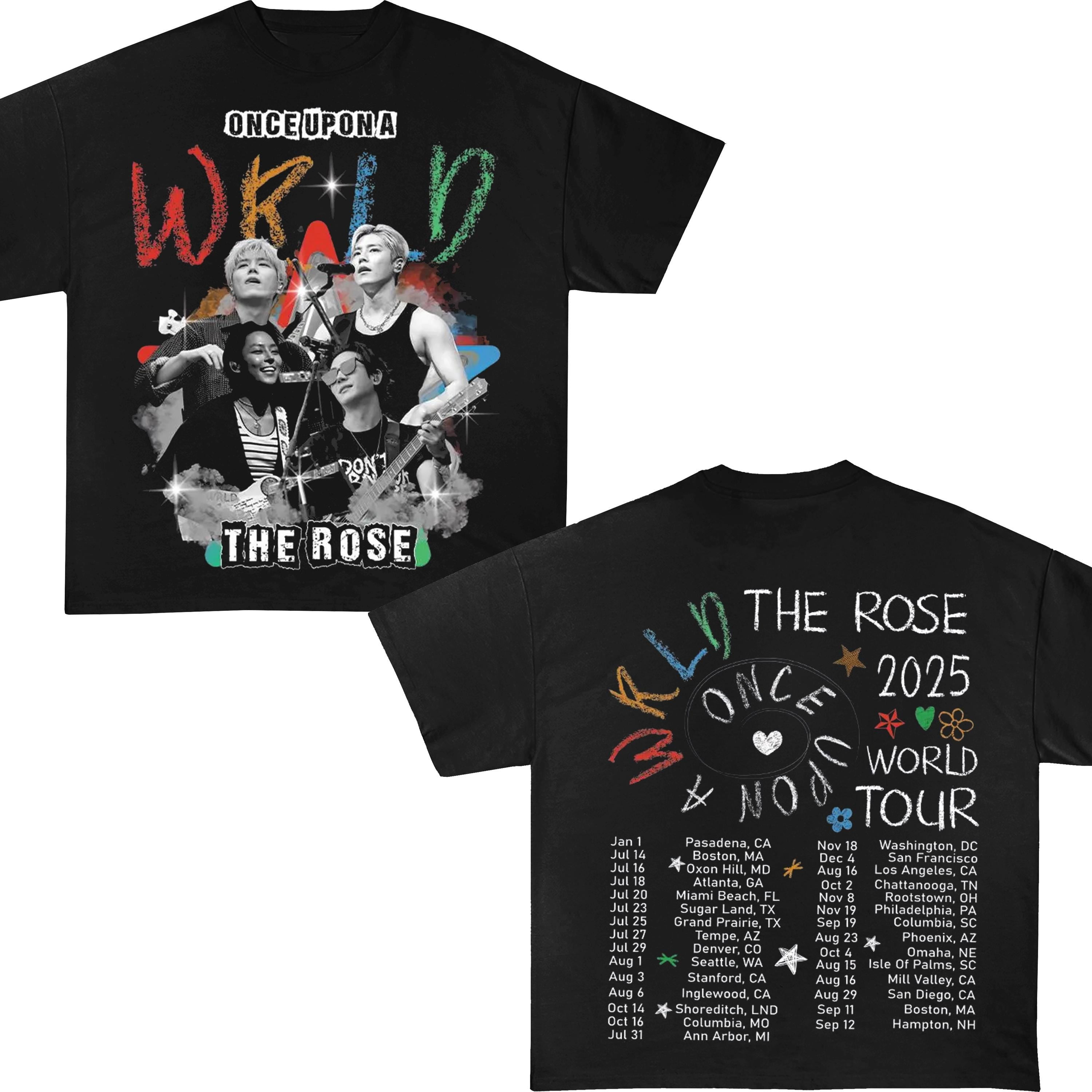 The Rose WRLD Tour 2025 Shirt Pick Your City - New Arrival - Walmart.com