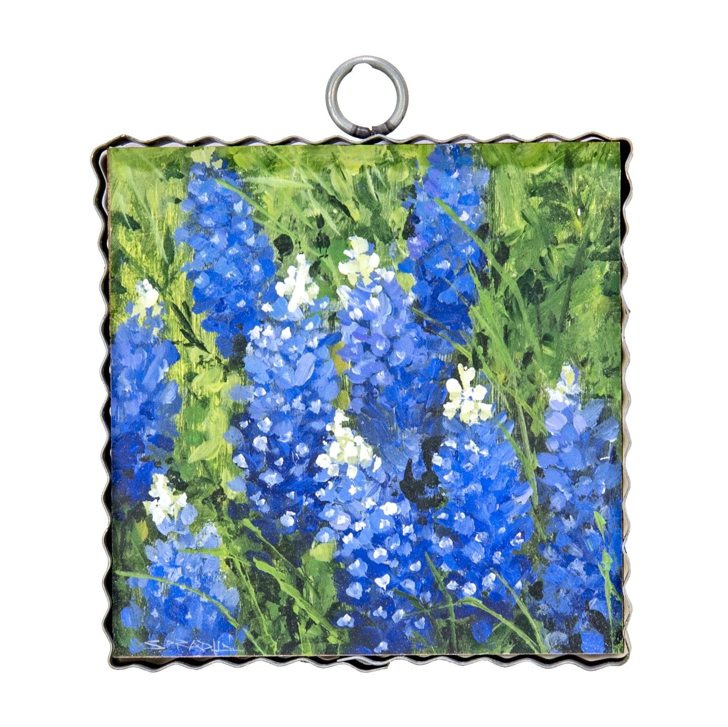 The Round Top Collection - Gallery Bluebonnets Wall Art - Metal & Wood ...
