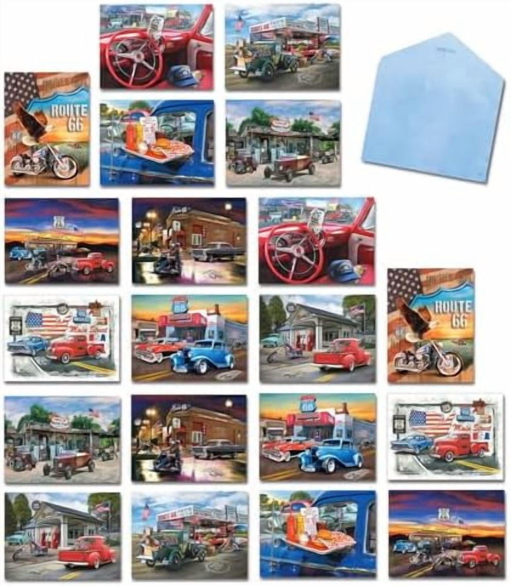 , The Route 66 Collection, Greeting Cards Assortment Box, Assorted ...