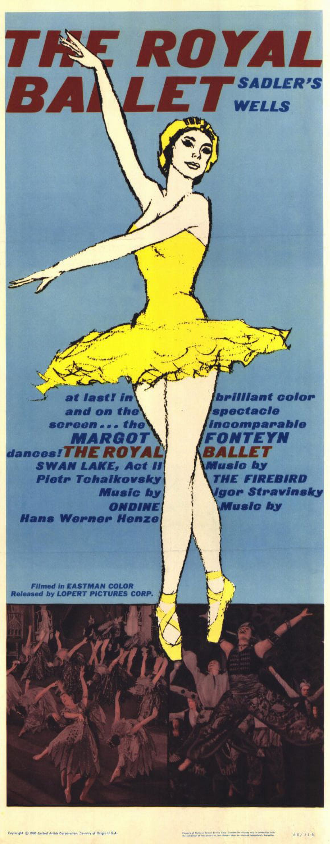 The Royal Ballet - movie POSTER (Style A) (7" x 17") (1960) - Walmart.com