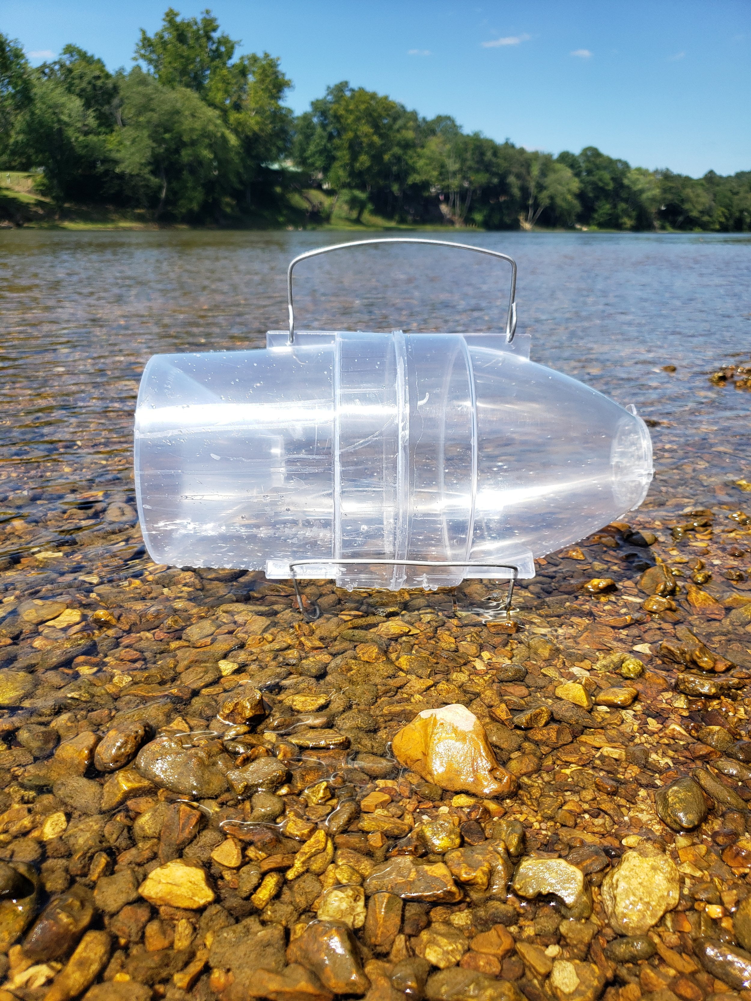Royal Minnow Trap Durable Plastic Fishing Bait Trap with Adjustable ...