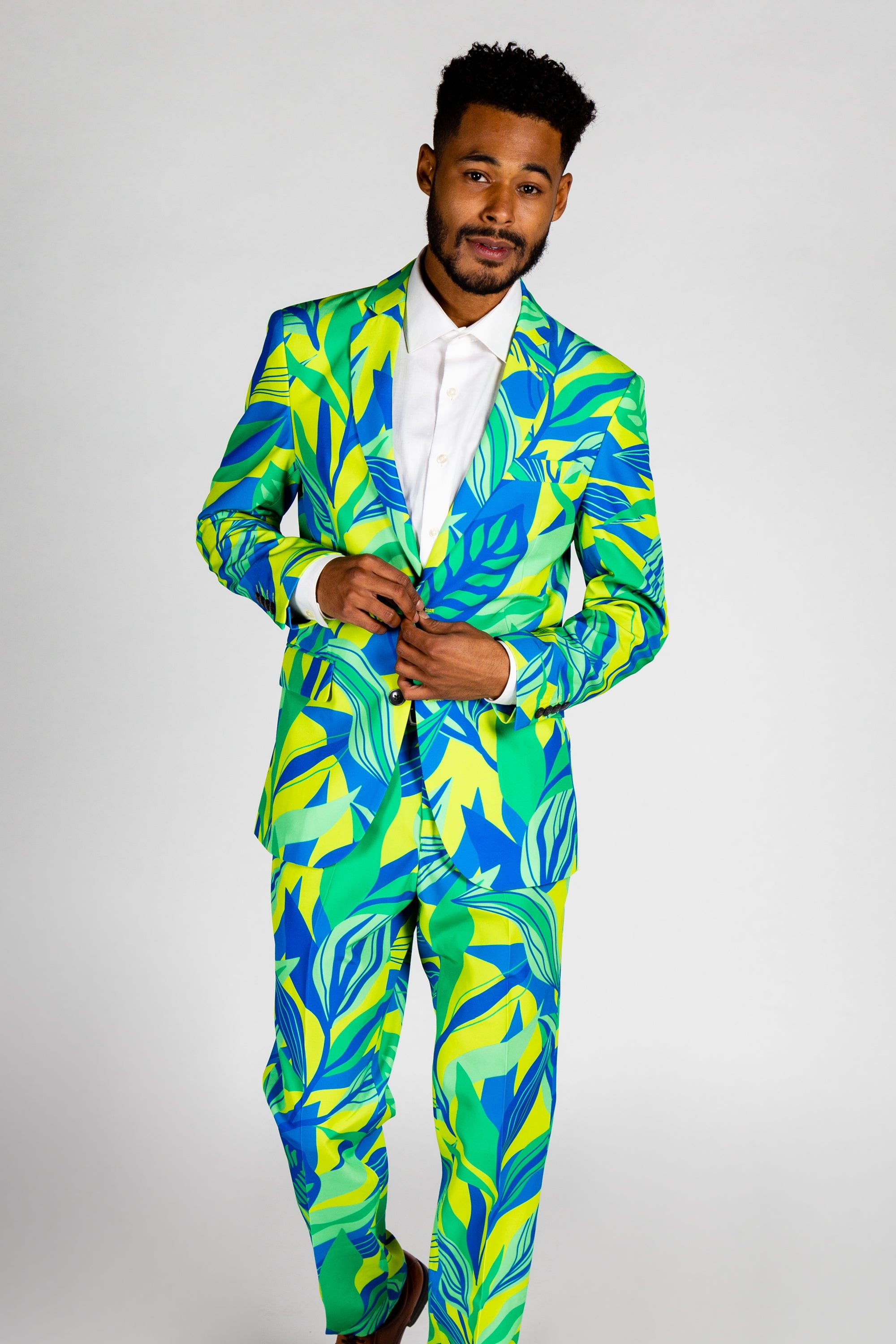 The Rum & Sprite - Shinesty Neon Leaves Suit US Jacket 44 - Walmart.com