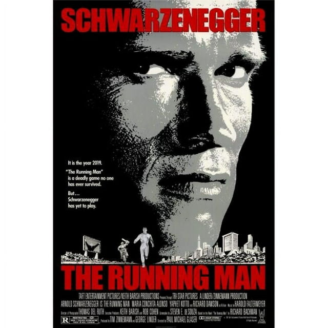 The Running Man Movie Poster Print (27 x 40) - Walmart.com