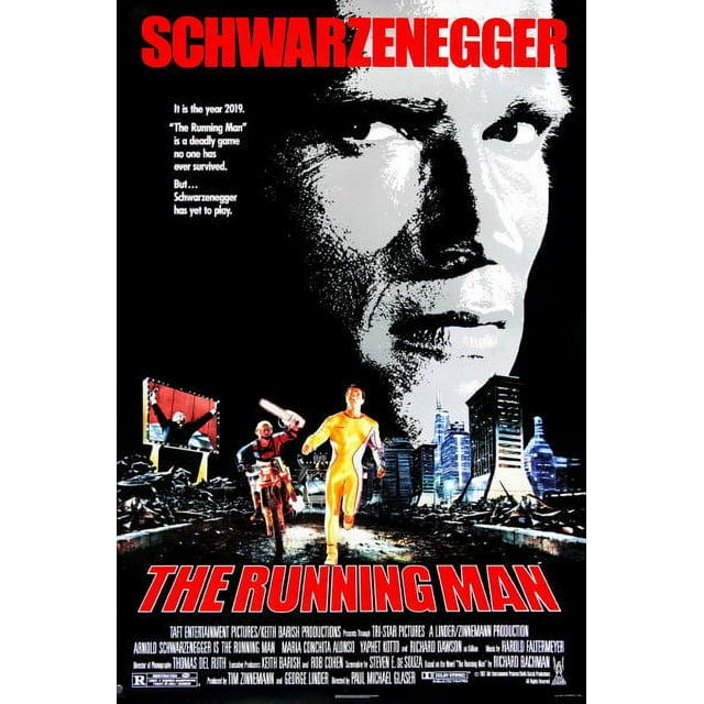 The Running Man Poster 12in x 16in Metal Print Print on Metal 12x16 ...