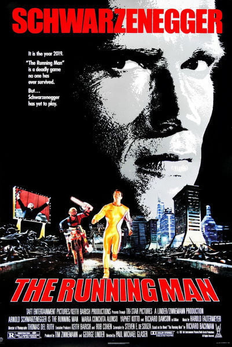 The Running Man Poster 24In x 36In Art Poster 24x36 Multi-Color Square ...