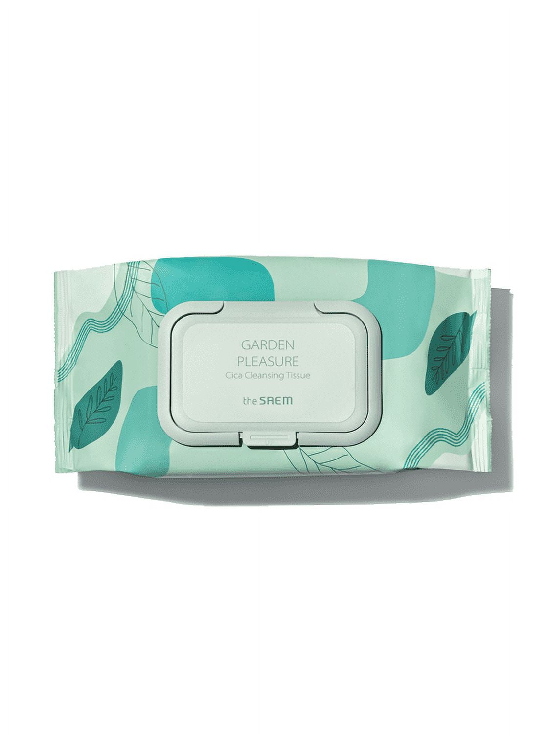 The SAEM GARDEN PLEASURE CICA CLEANSING TISSUE 100pcs, Makeup Remover ...