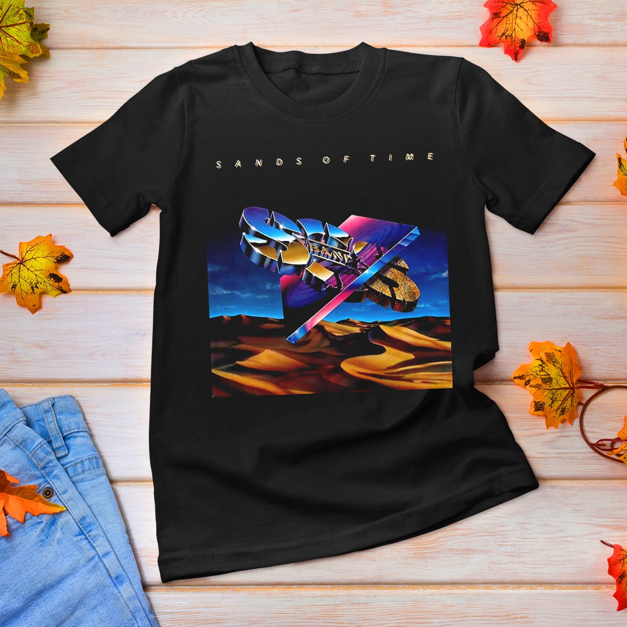 The SOS Band Sands Of Time Heavy Cotton Full Size Men Women Black Shirt ...