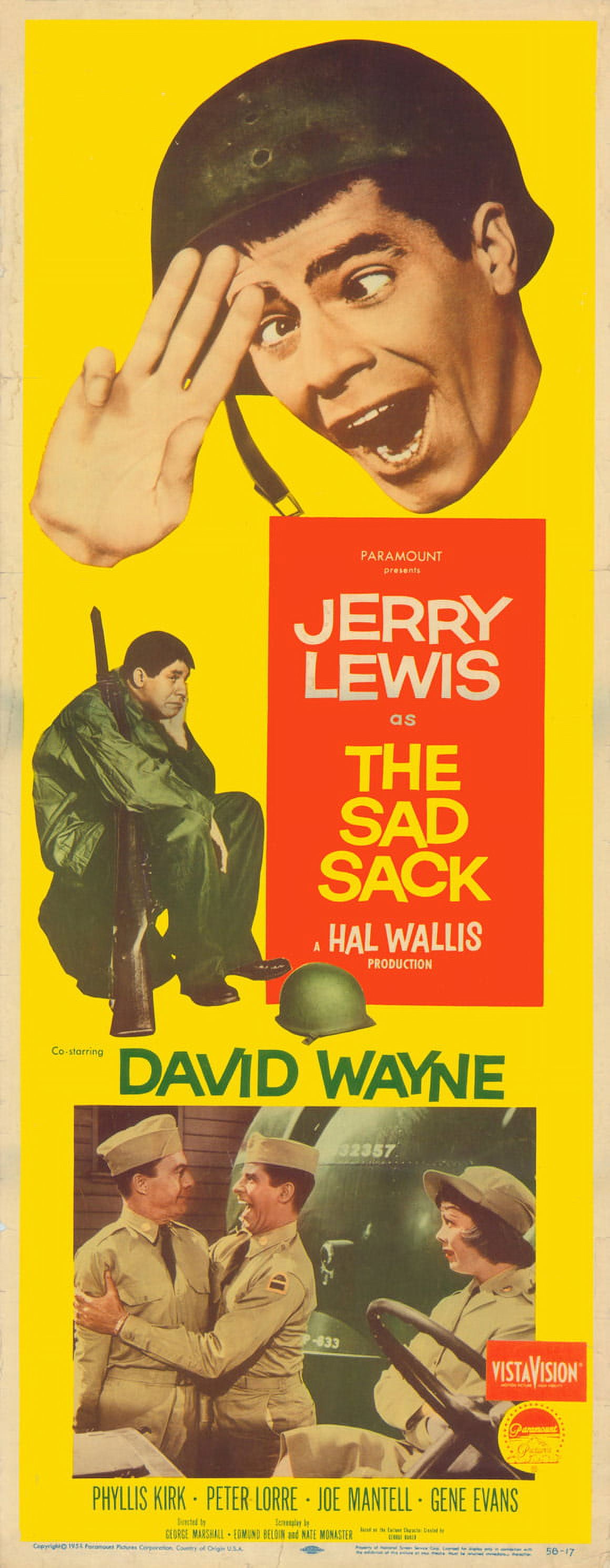 The Sad Sack - movie POSTER (Insert Style A) (14" x 36") (1957 ...