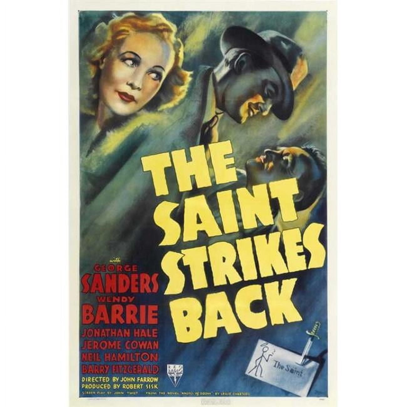 The Saint Strikes Back Movie Poster Print (27 x 40) - Walmart Business ...
