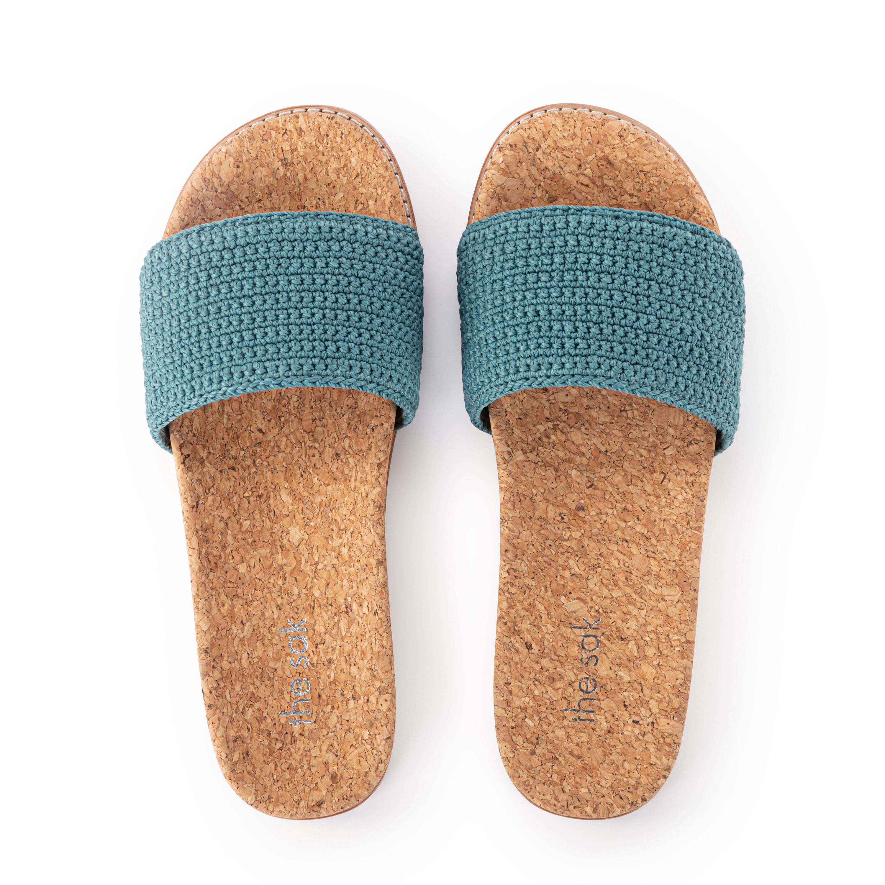 The Sak Mendocino Slide Sandal , Hand-crochet, Recycled Polypropylene ...