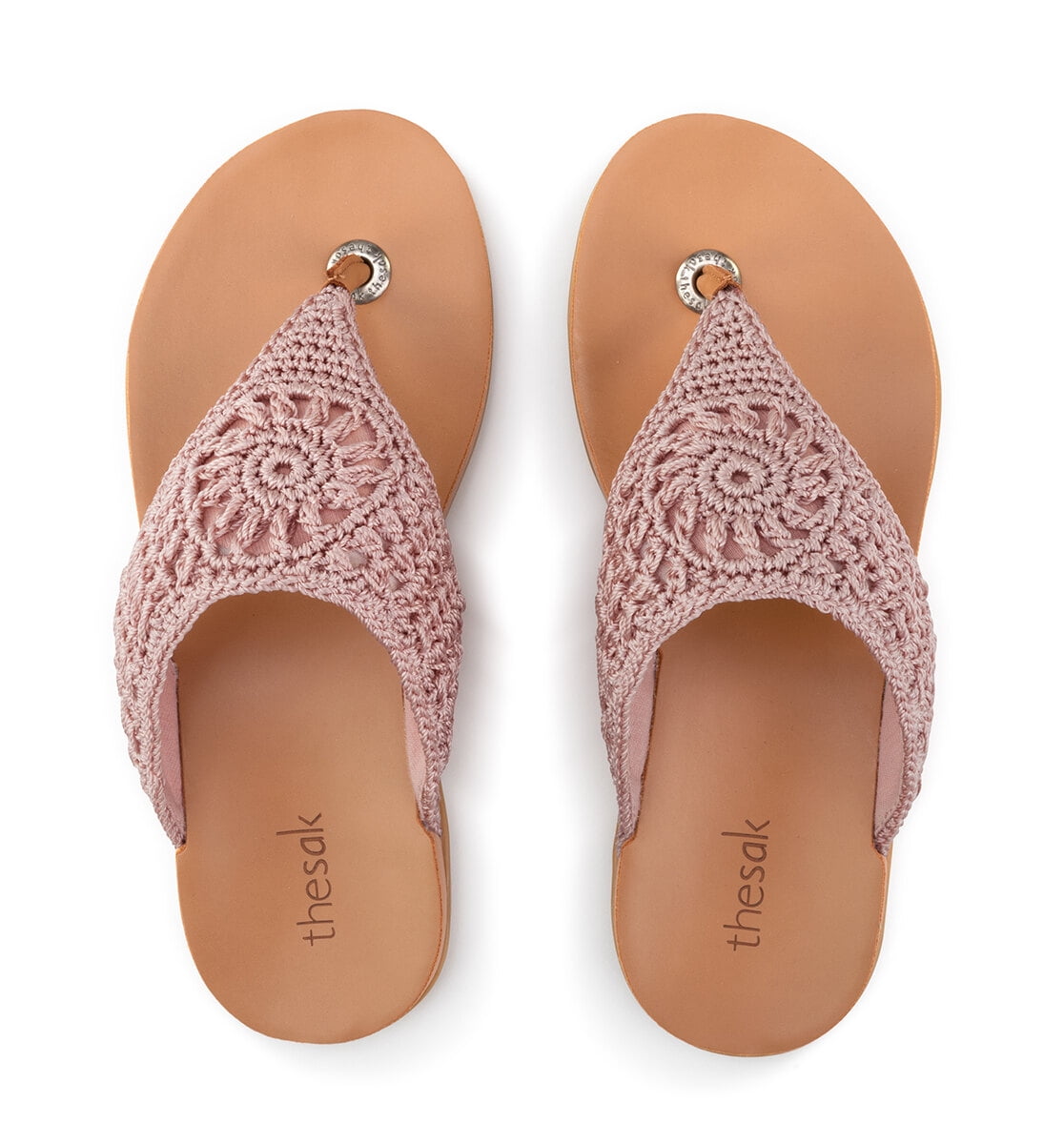 The Sak Shana Thong Sandal , Hand-crochet, Recycled Polypropylene Yarn ...