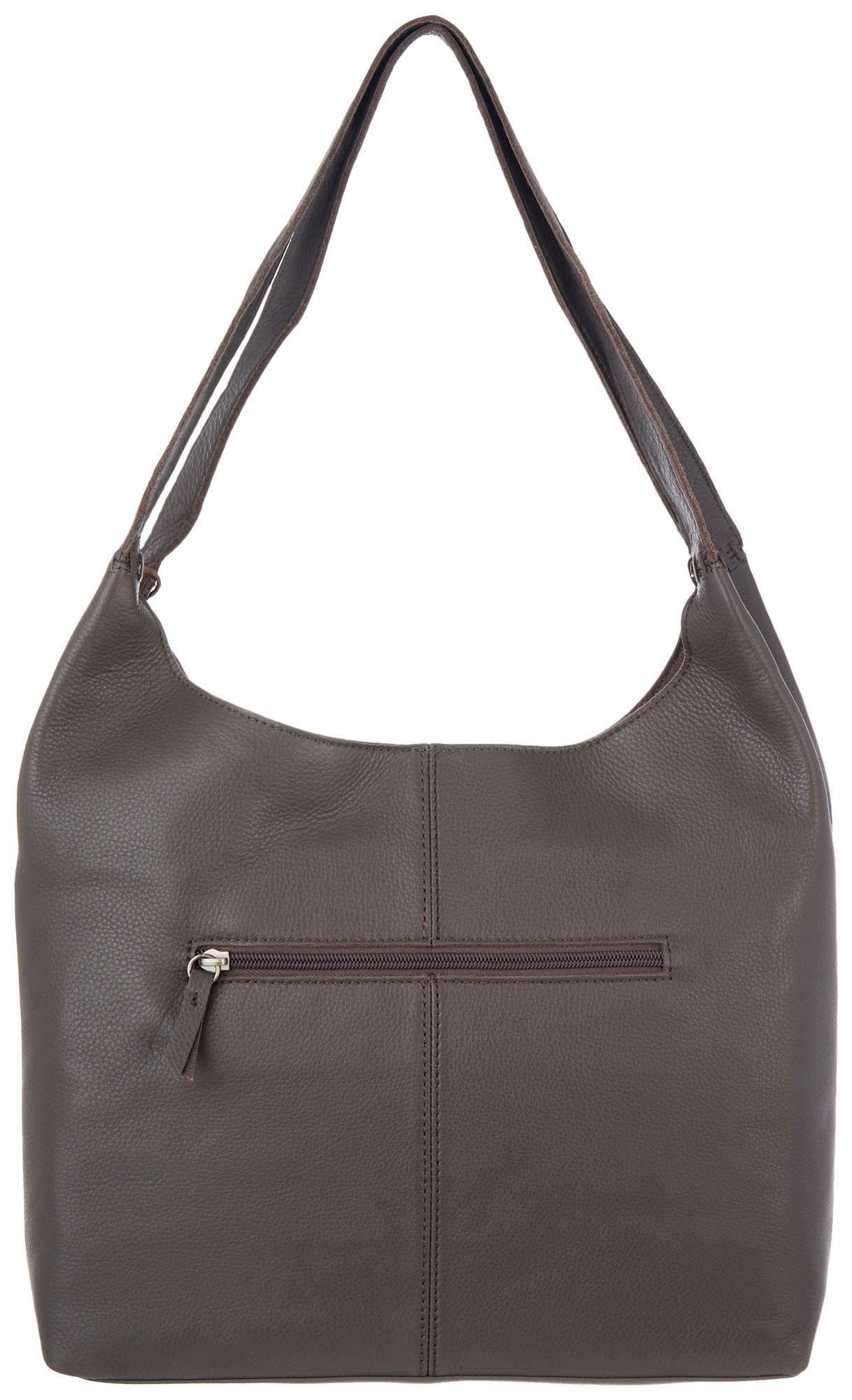 The Sak Solid Genuine Leather Hobo Bag One Size Slate grey - Walmart.com