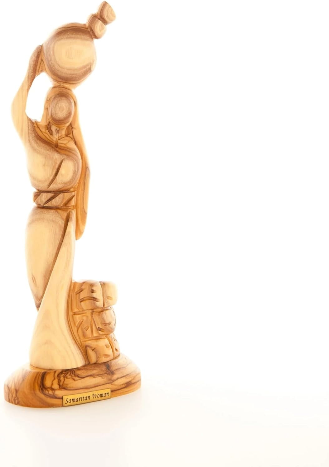 The Samaritan Woman at The Well (Olive Wood Hand Carved Statue ...