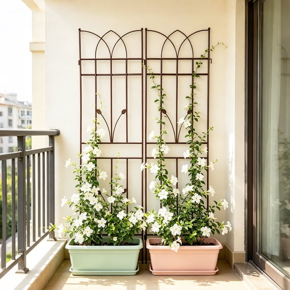 The Sanctuary 2 Pack Metal Garden Trellis 71