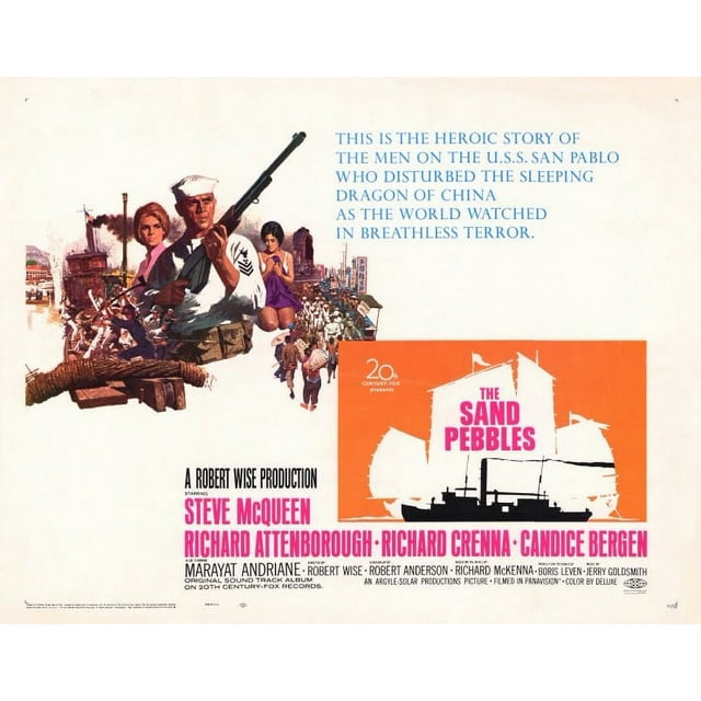 The Sand Pebbles - movie POSTER (Style A) (11" x 14") (1966) - Walmart.com