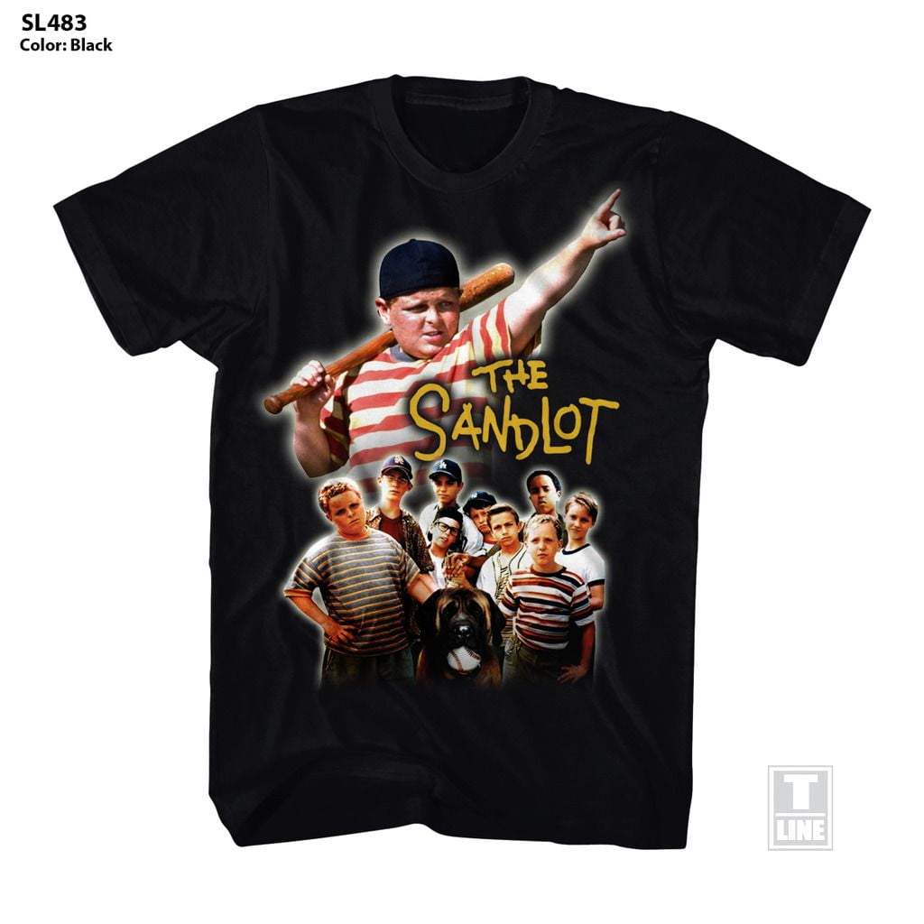 The Sandlot Sandlot Bootleg Points Black Adult T-Shirt - Walmart.com