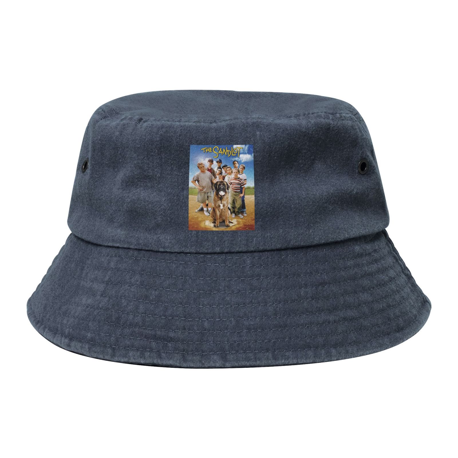 The Sandlot Washed Denim Bucket Hat Beach Sun Hat for Women Men Summer ...