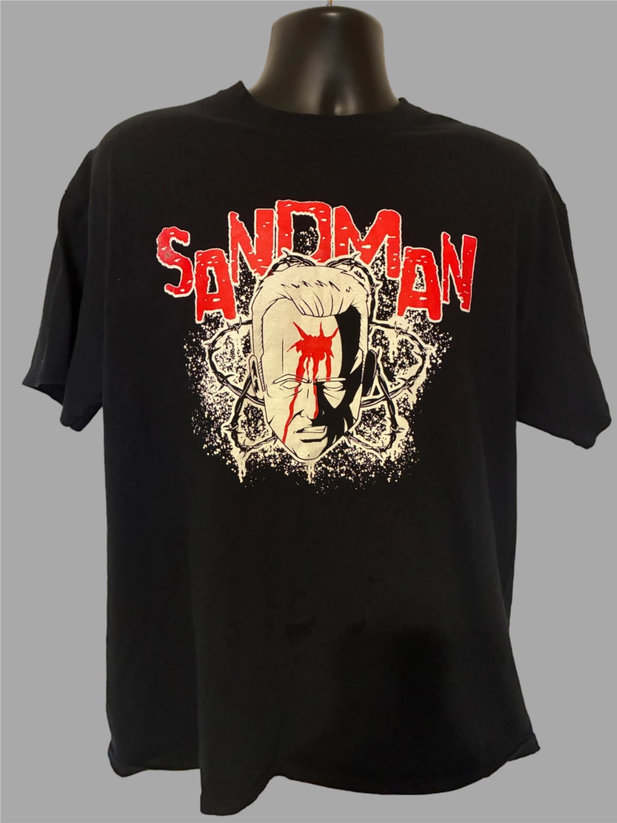 The Sandman XL T-Shirt WWE AEW Wrestling WCW ECW TNA - Walmart.com