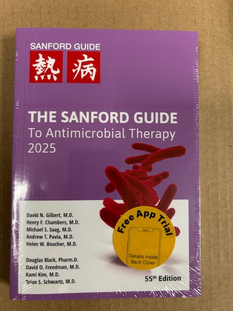 The Sanford Guide to Antimicrobial Therapy 2025 (Pocket Edition ...