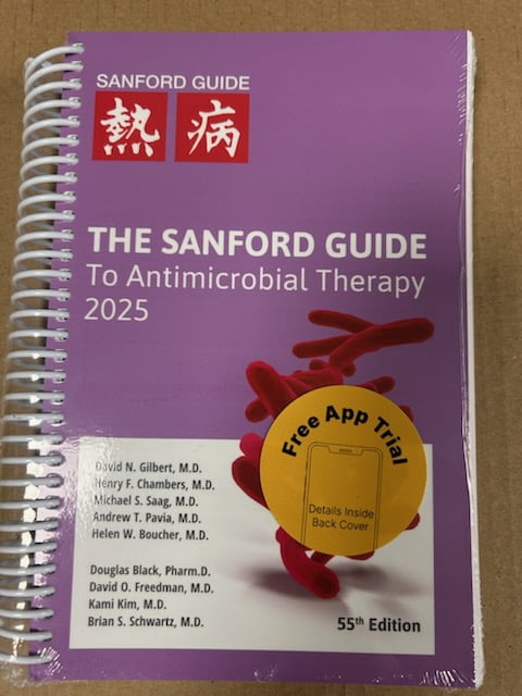 The Sanford Guide to Antimicrobial Therapy 2025 (Spiral Edition ...